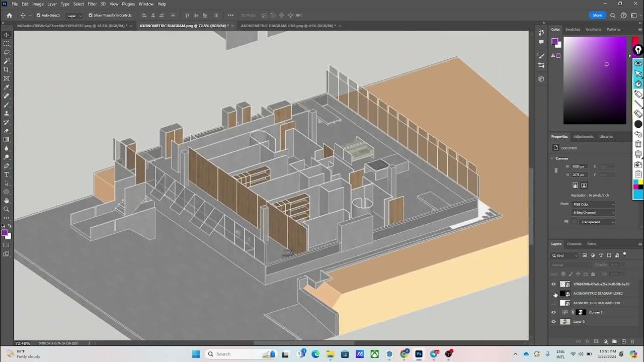AXONOMETRIC DIAGRAM PART 1 - YouTube