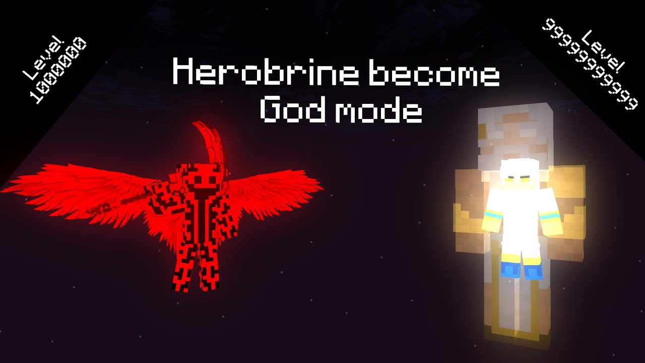 Season 2 Part 4 | Herobrine Become God mode level 999999999999 ...