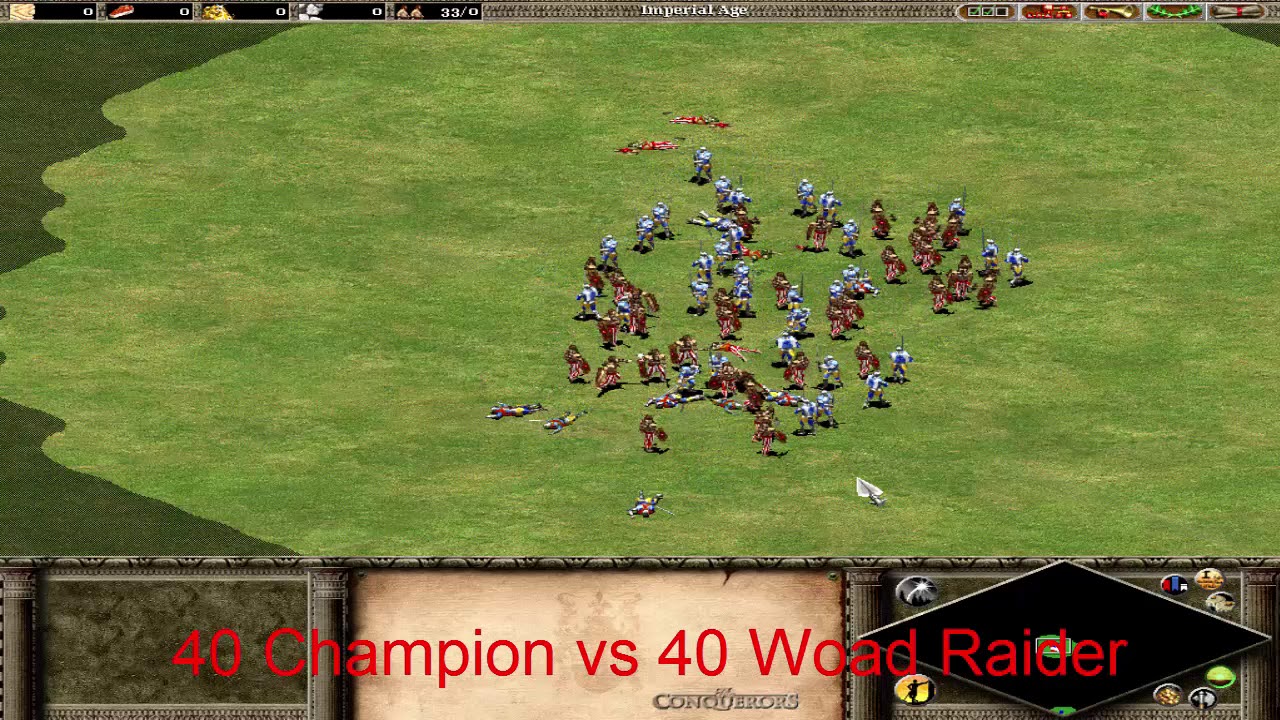 Age of Empires 2 - Champion vs Woad Raider ( Celts ) - YouTube