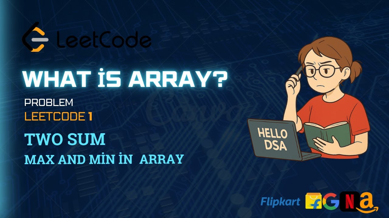 🔥 Day 3 of 100 Days DSA Challenge:- Two Sum + Min Max + Binary System | Why Arrays Use? | - YouTube