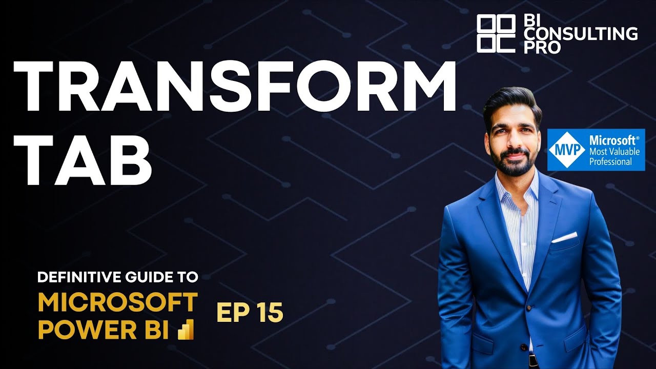 Overview of Transform Tab in Power Query Editor | Ep-15#powerbi # ...