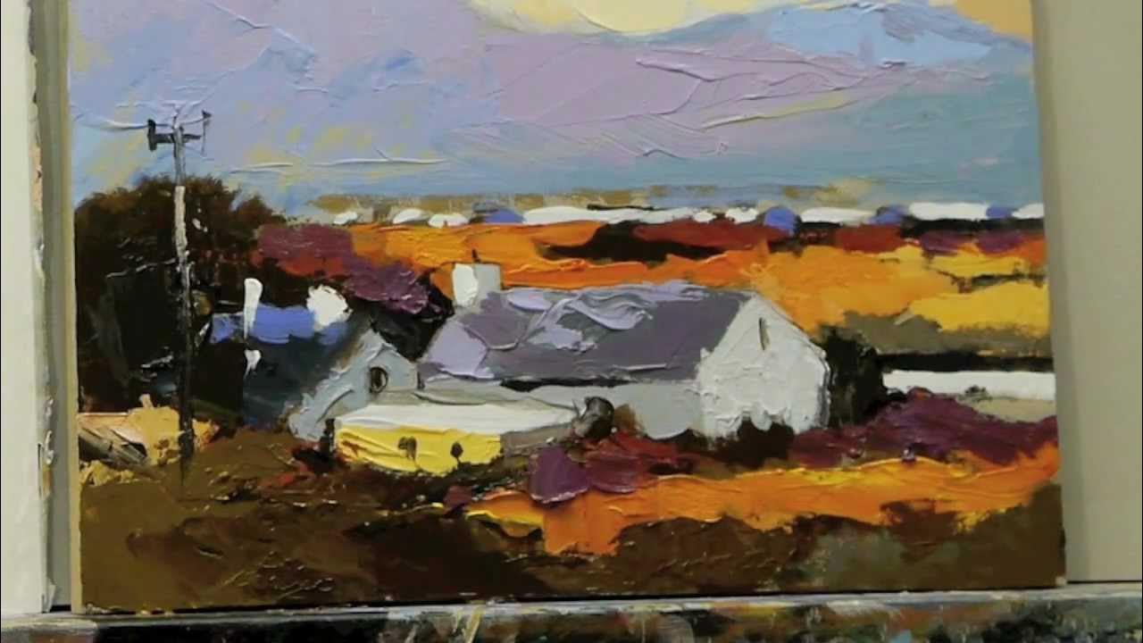 Acrylic Palette Knife Painting Techniques - Lesson 4 of 4 - YouTube