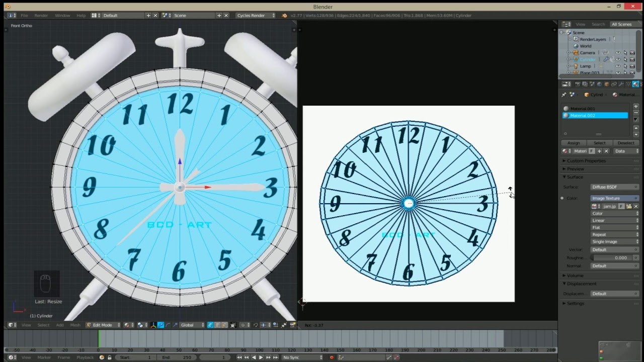 Blender - Tutorial Jam Beker - YouTube