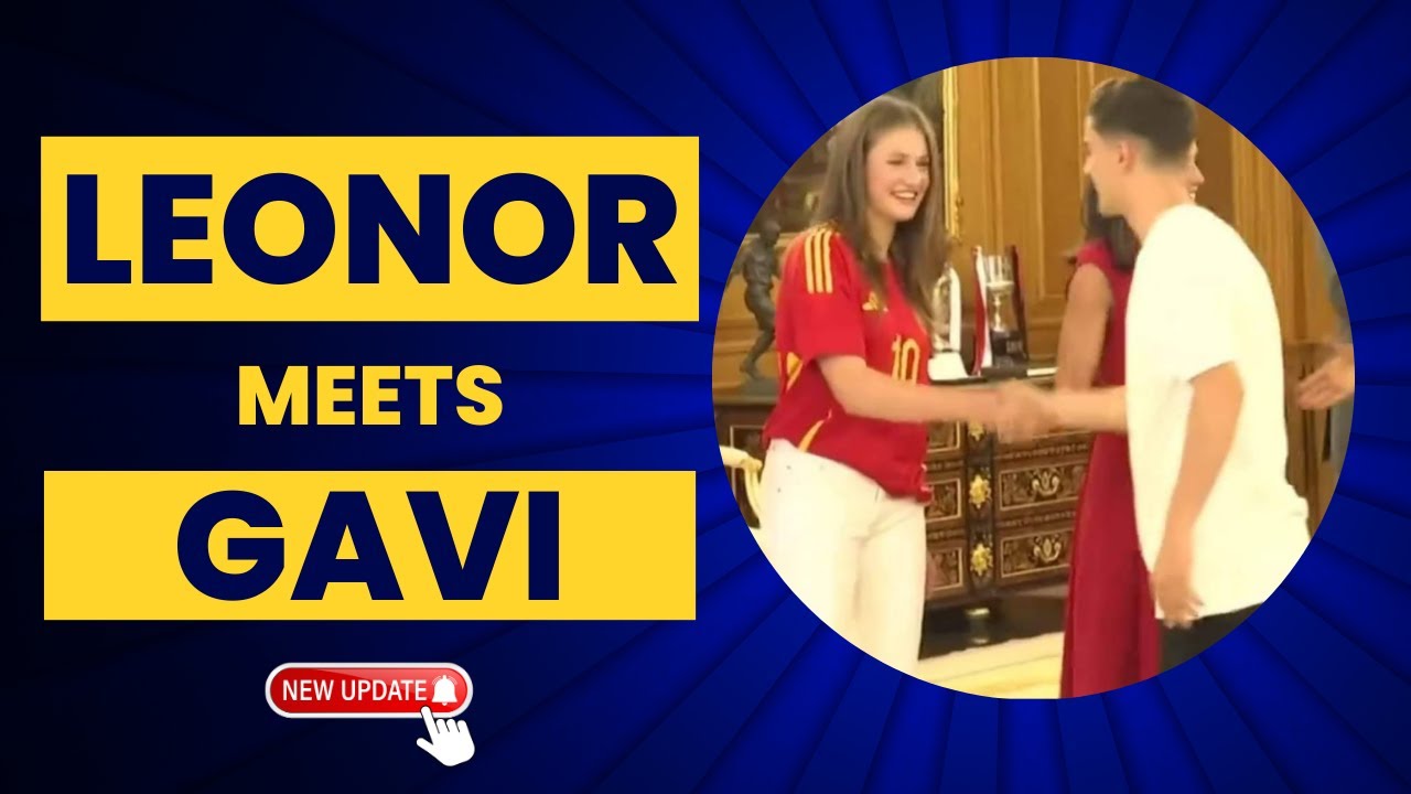 Princess Leonor Meets Gavi at Spain's Victory #leonor #gavi #leonorand ...