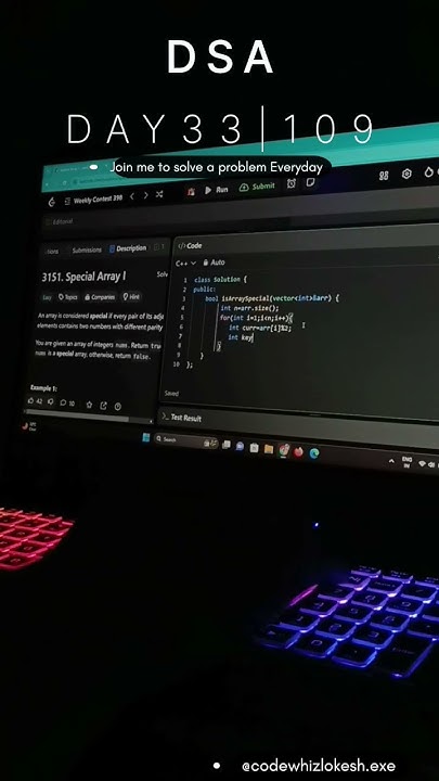 Day 33100 Learning Dsa👨💻que Leetcode3151special Array Dsa Programming Coding