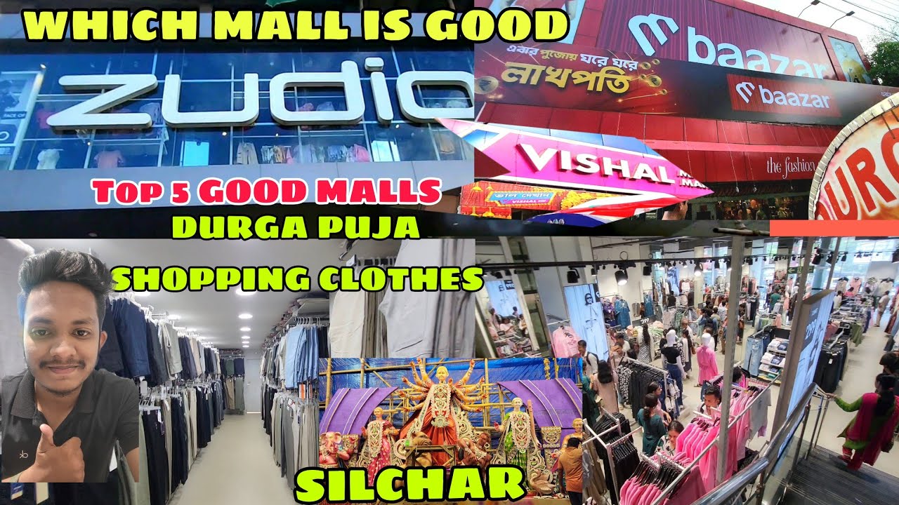 TOP 5 MALLS IN SILCHAR FOR SHOpping in Durga puja 2024||Zudio Vishal V2 ...
