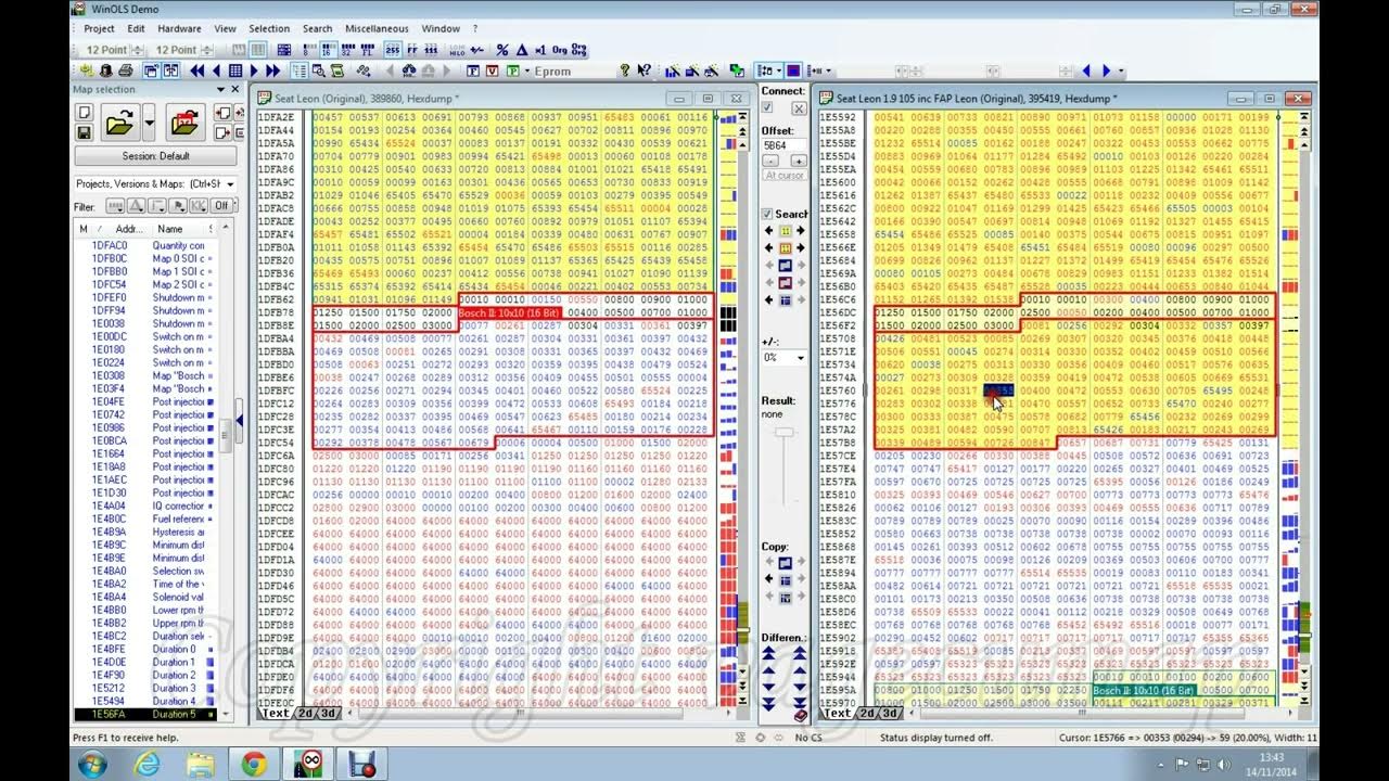 winols compare file function p3 wm - YouTube