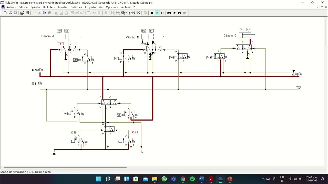 Secuencia A+B+C+C B A Metodo cascada HIDRAULICA - YouTube