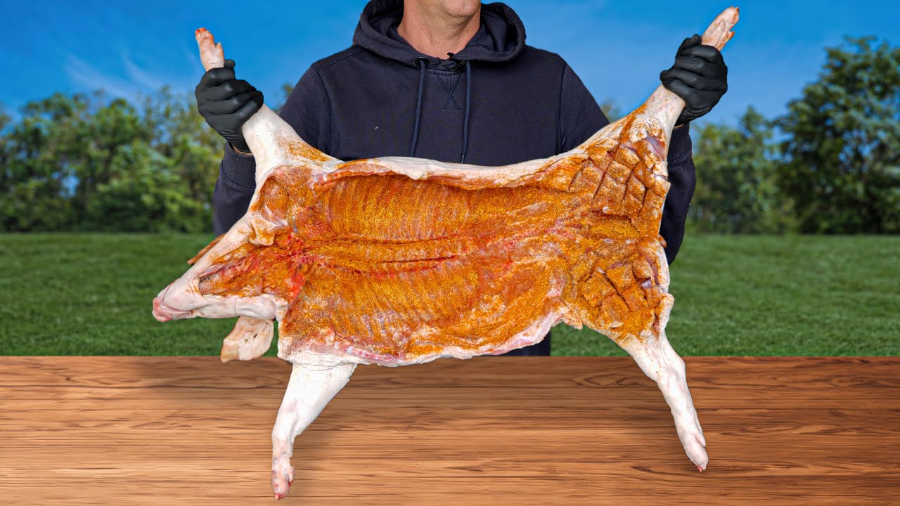 This is what I do to make a Smoked Suckling Pig off the Barbecue tasty ...