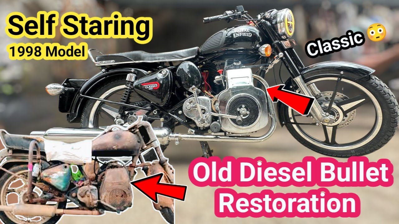 HOW TO RESTORATION OLD BULLET LIKE NEW 🏍️🔥🔥 | OLD DIESEL BULLET FULL ...
