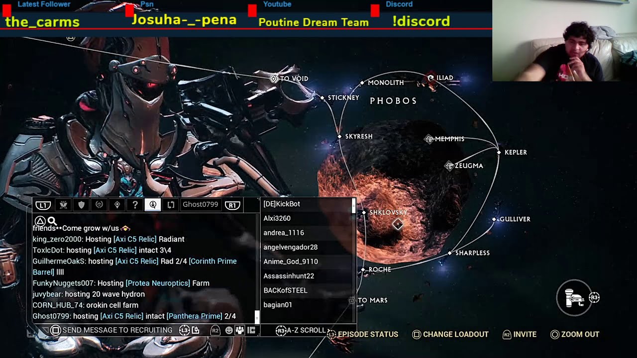 Teasing new lay out and doing Inaros Prime Weapons: Poutine Dreamer ...
