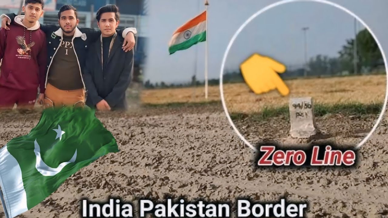 Pakistan India border Zero line 😲 - YouTube