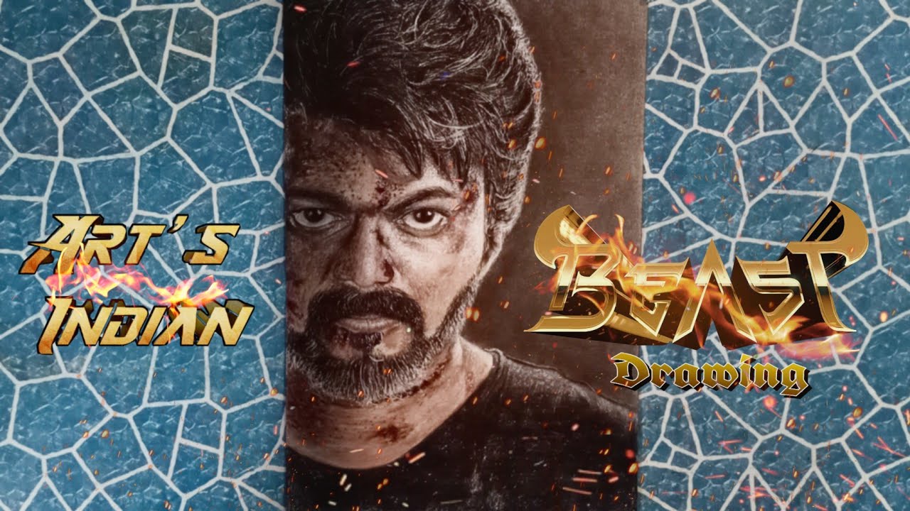 Beast Third look Drawing 🔥| Arts Indian| #artsindian #beast # ...