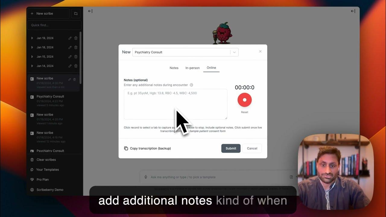 Create Ambient Virtual/Online Live AI Scribes with Scribeberry - YouTube