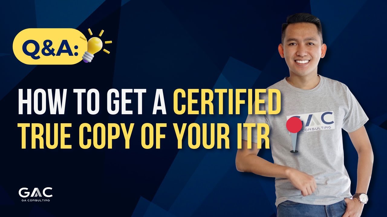 How to Get a Certified True Copy of Your ITR 📍 - YouTube