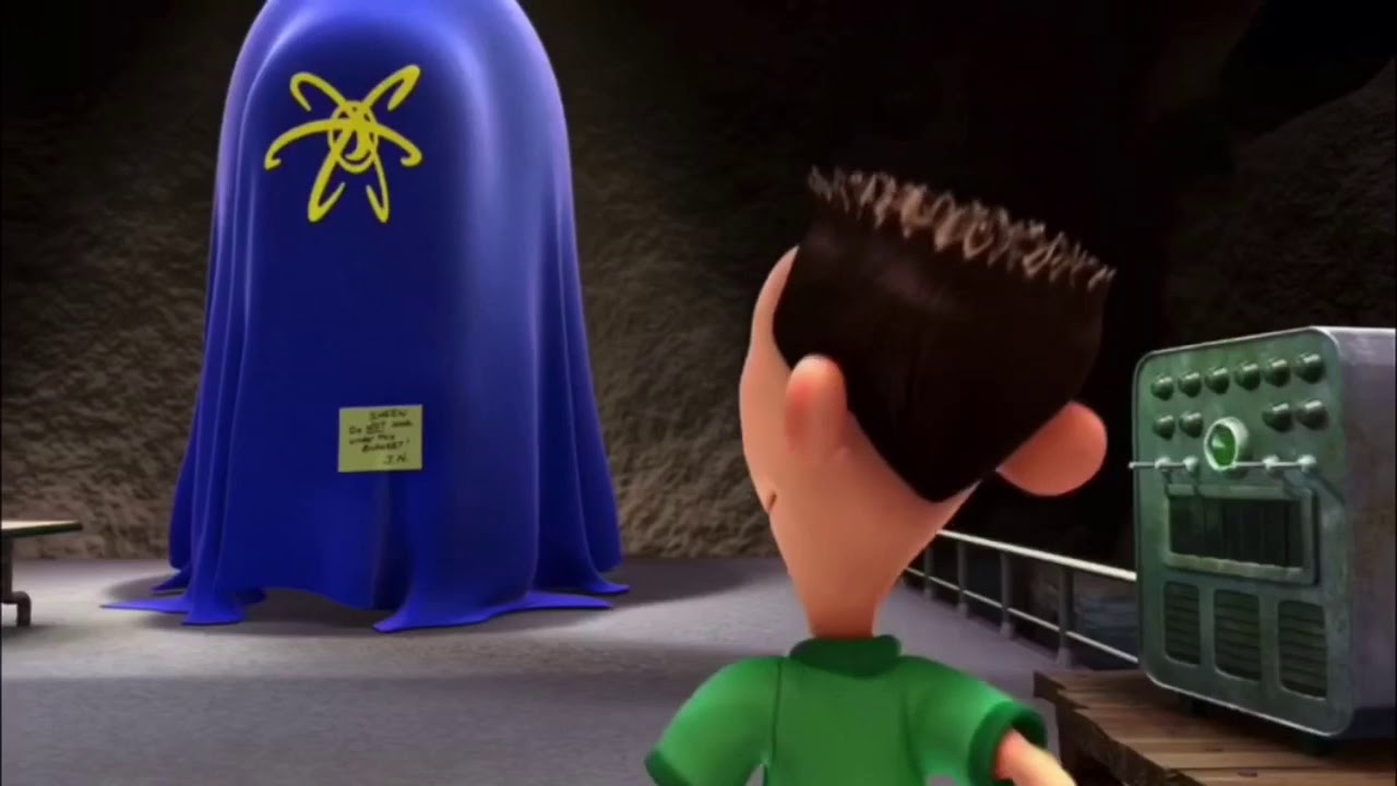 Planet Sheen but Jimmy catches Sheen before he goes into the rocket ...