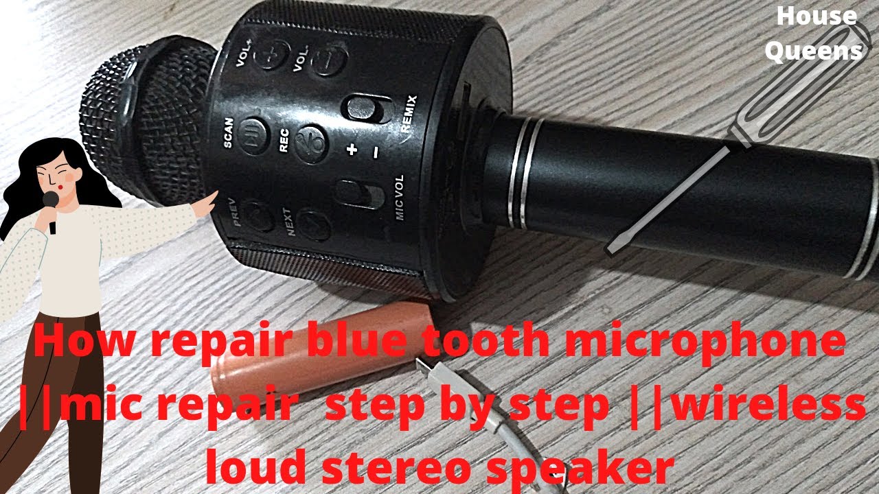 How repair blue tooth microphone ||mic repair step by step ||wireless ...
