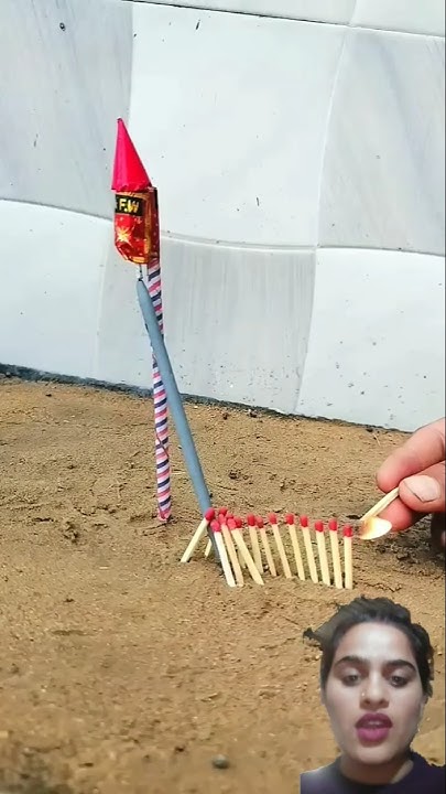 🚀Rocket crackers😱Reaction Experiment🌌#matchstick#firecracker💣#diwali_cracke - YouTube