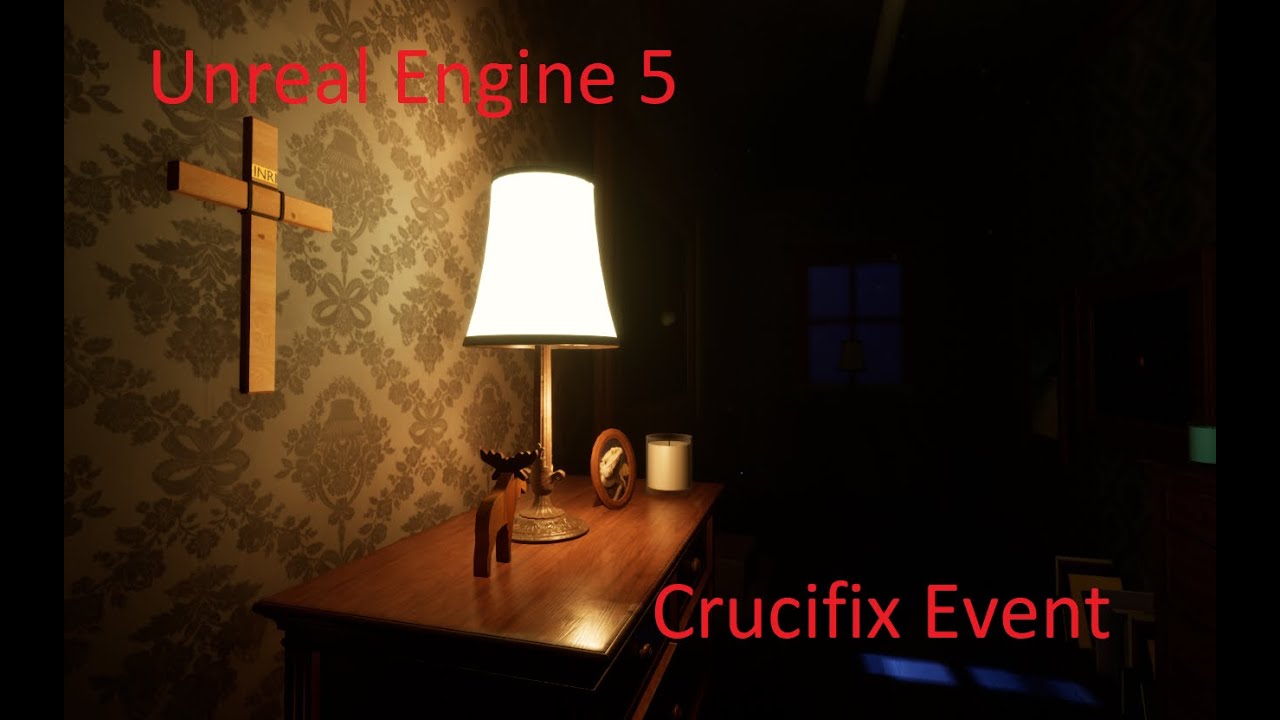 Unreal Engine 5 " Crucifix Event " Horror Game Project - YouTube