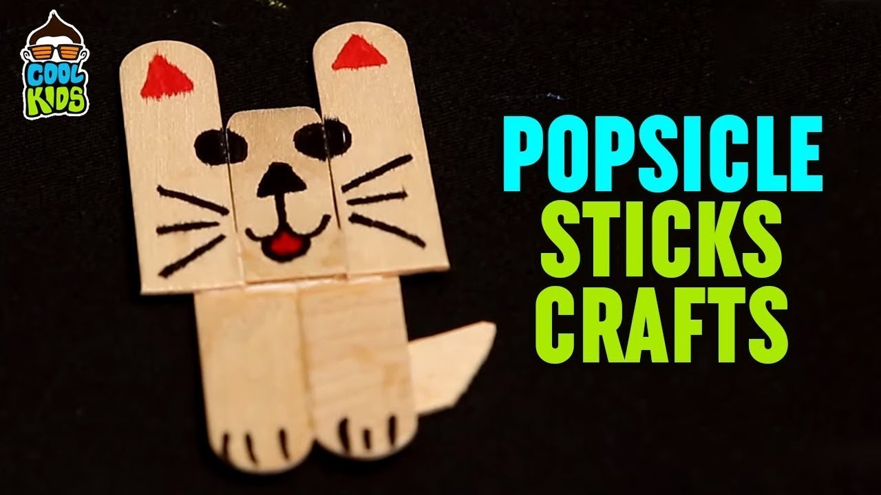Popsicle Sticks Crafts | How To Make Cat With Popsicle Sticks | DIY ...