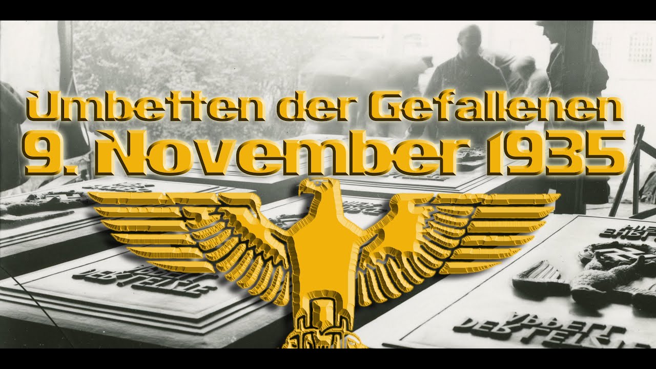 Der letzte Appell. 9. November 1935 Umbetten der 16 Gefallenen der ...