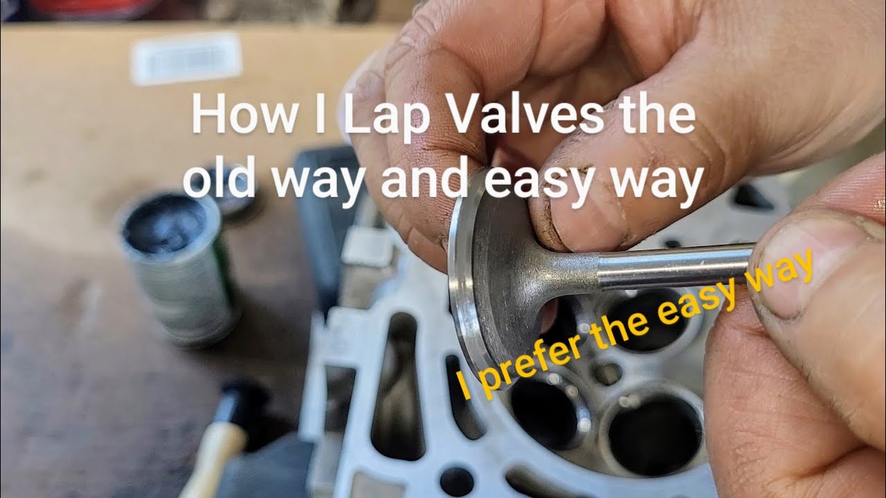 Lapping in my Subaru Valves - YouTube