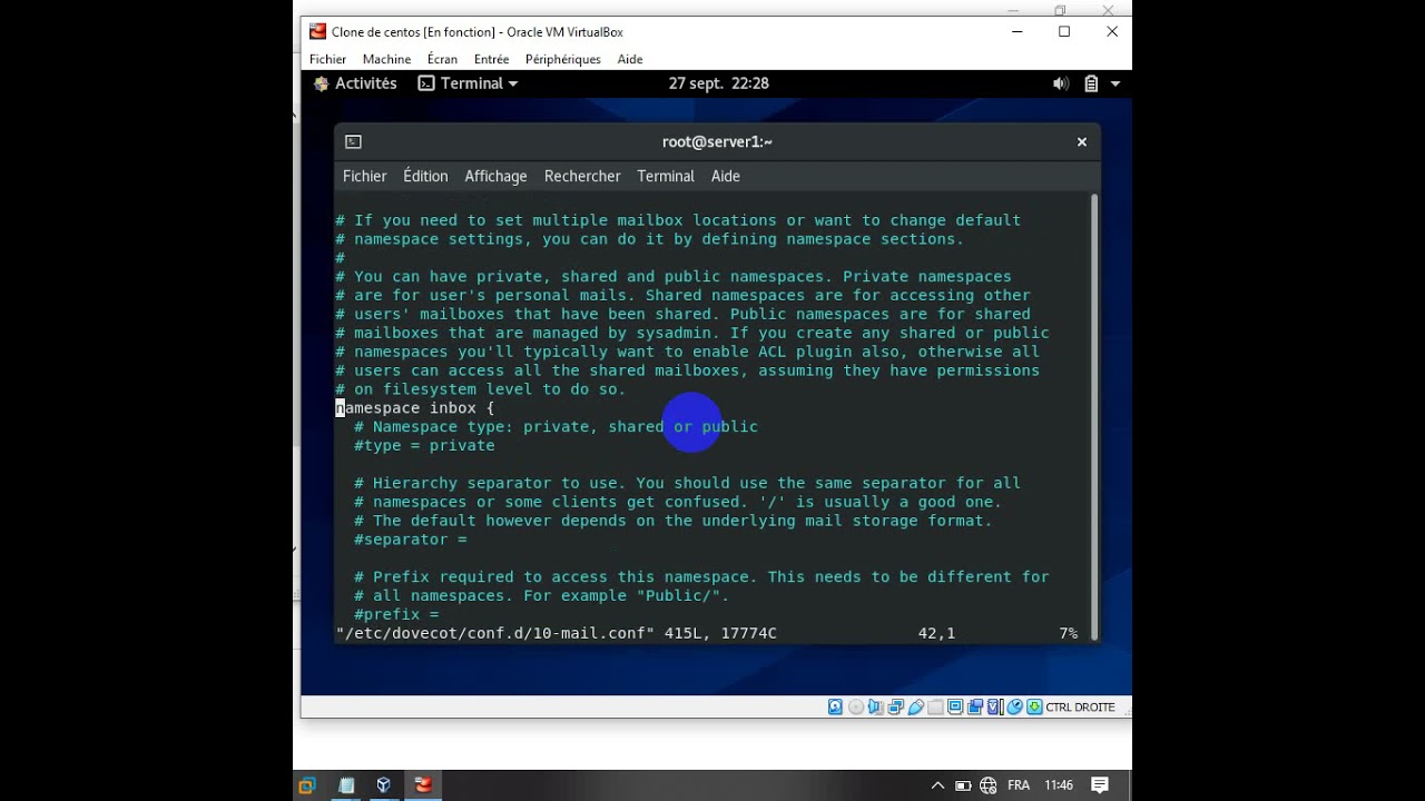 installation et configuration de dovecot sur centos 8 - YouTube