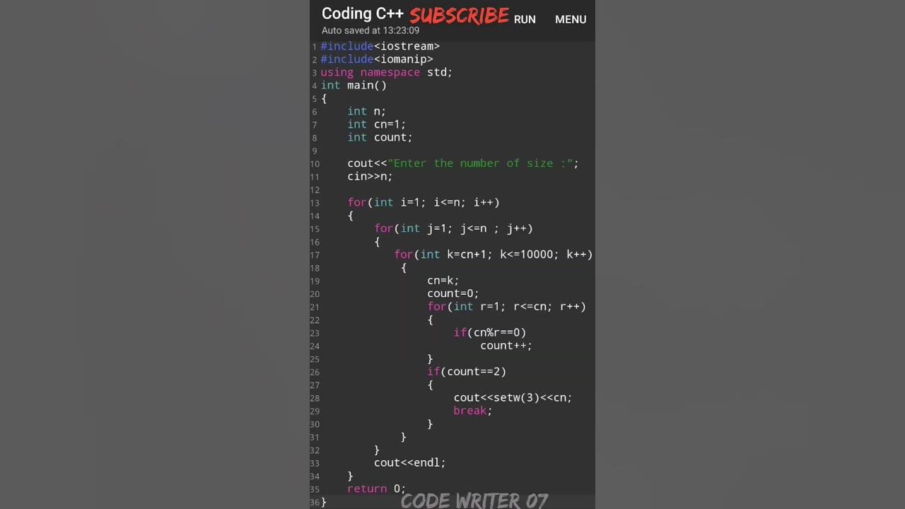 Normal C++ pattern program tutorial video || 💯🧠 #shorts #coding # ...