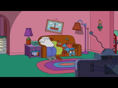 The Simpsons - Living Clothes Couch Gag