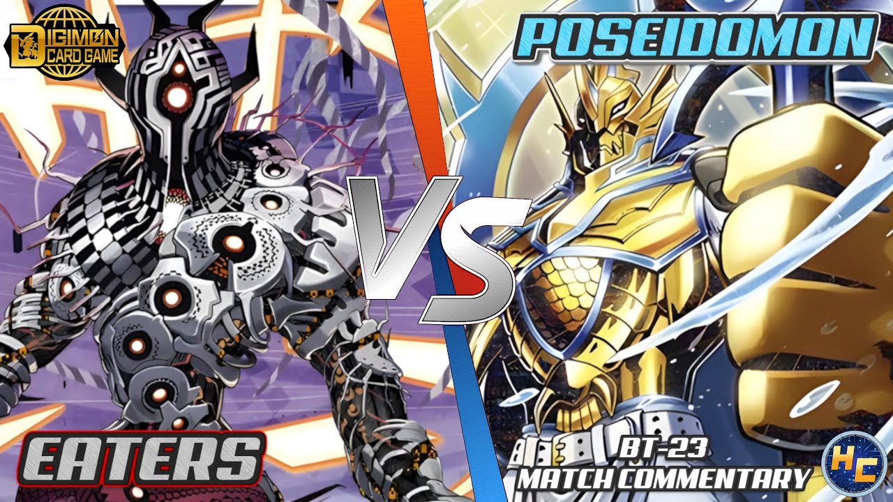 Eaters vs Poseidomon -- Digimon TCG BT-23 Match Commentary - YouTube