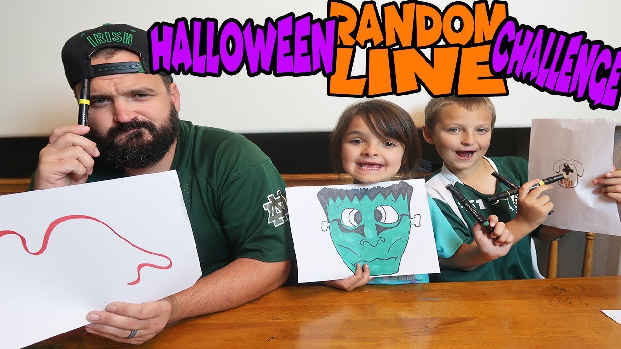 HALLOWEEN RANDOM LINE CHALLENGE! - YouTube