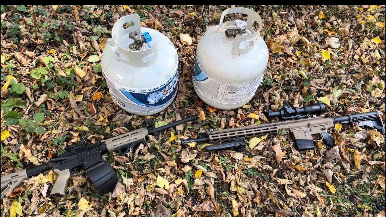 Rifles vs Propane tanks - YouTube