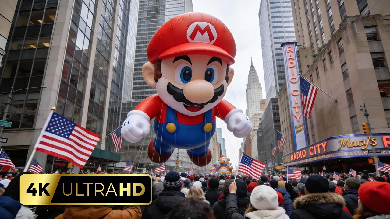 New York Super Mario Parade 2025 - Mario Takes Over The Streets Of NYC ...