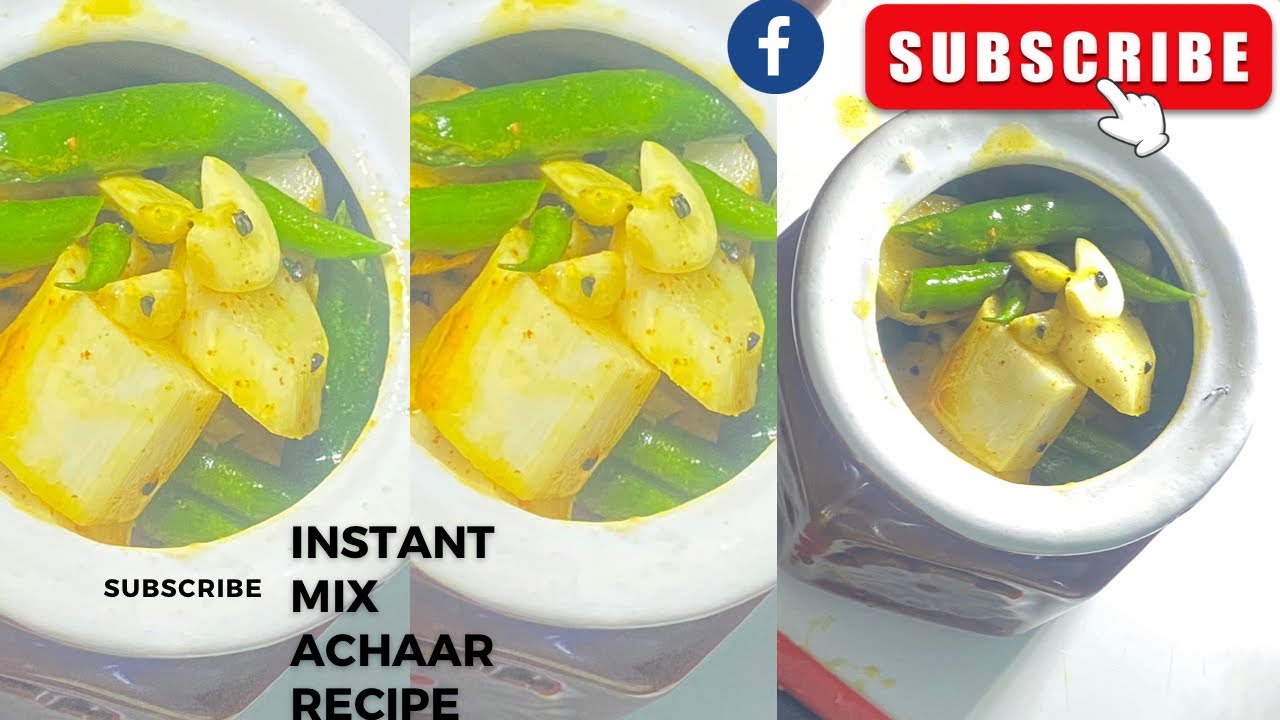 Instant Mix Achaar Without Fry|झटपट बनाइए मिक्स अचार बिना फ्राई किए हुए ...