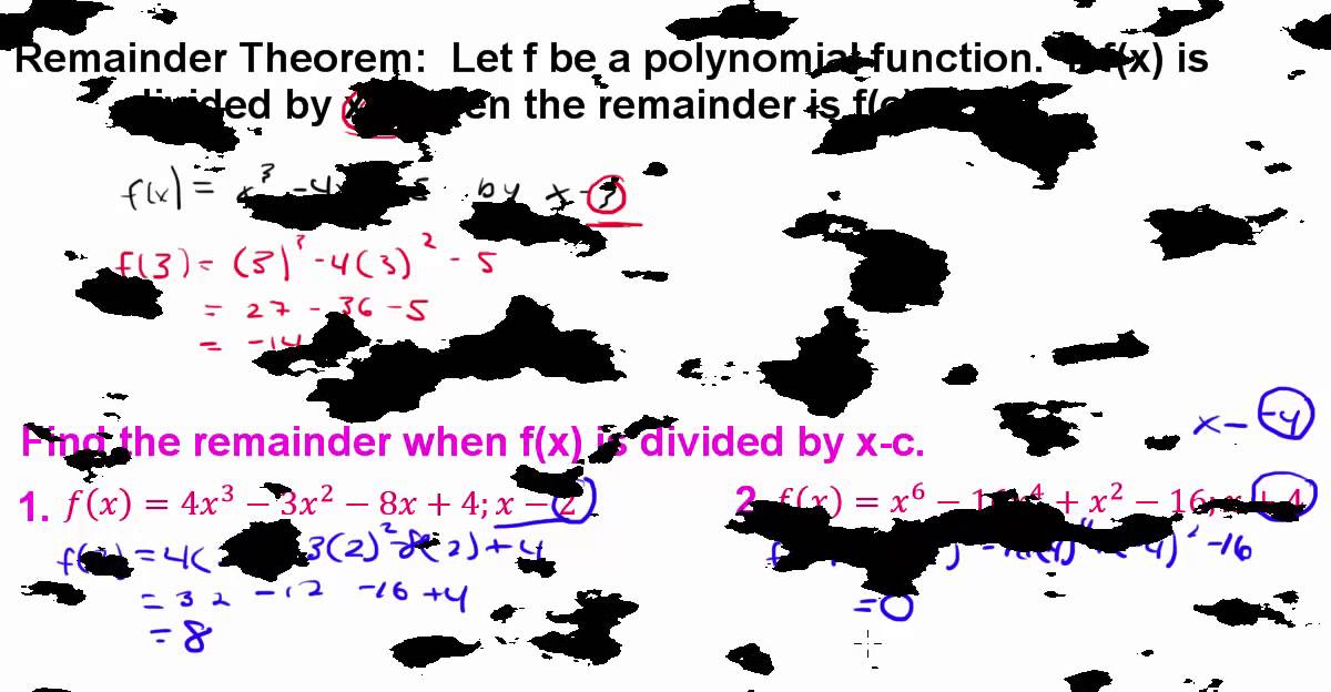 Real Zeros of a Polynomial Function - YouTube