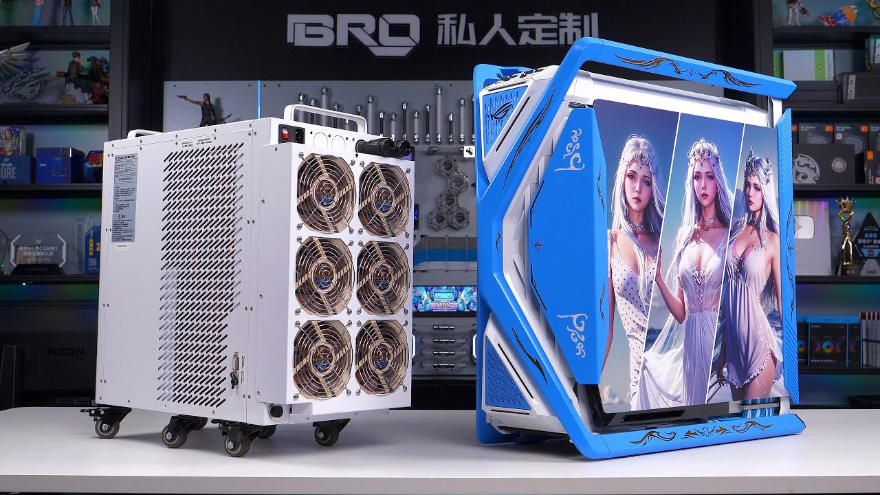 「BRO」PC Build Asus ROG Hyperion GR701 With Eiszeit Cooler .华硕玩家国度创世神机蓝白 ...