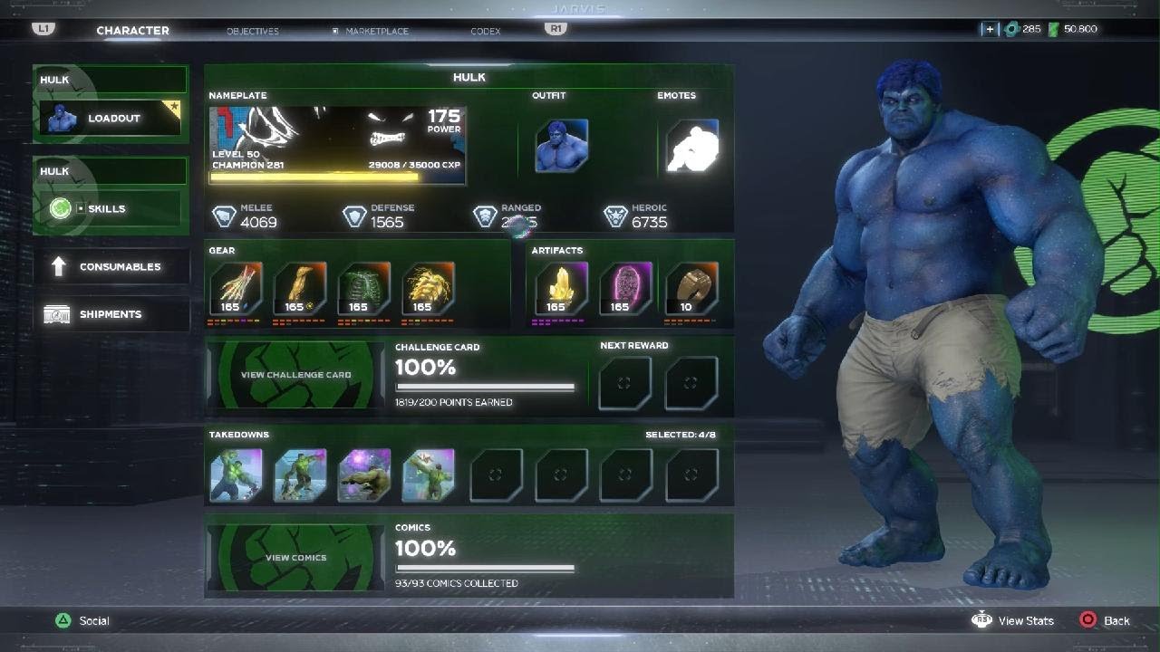 #MarvelAvengers Quick Build: Omega HULK "175" Build/Harm Room [Brutal ...