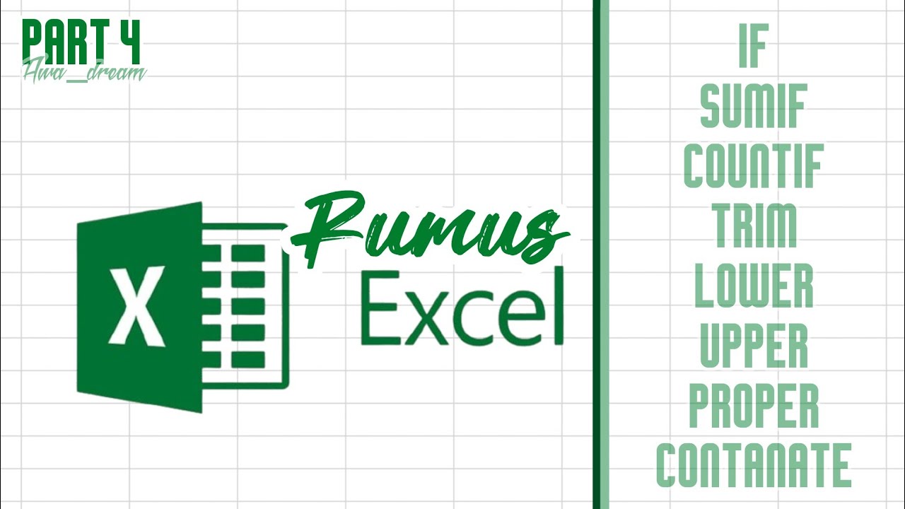Rumus Excel (part 4) - YouTube