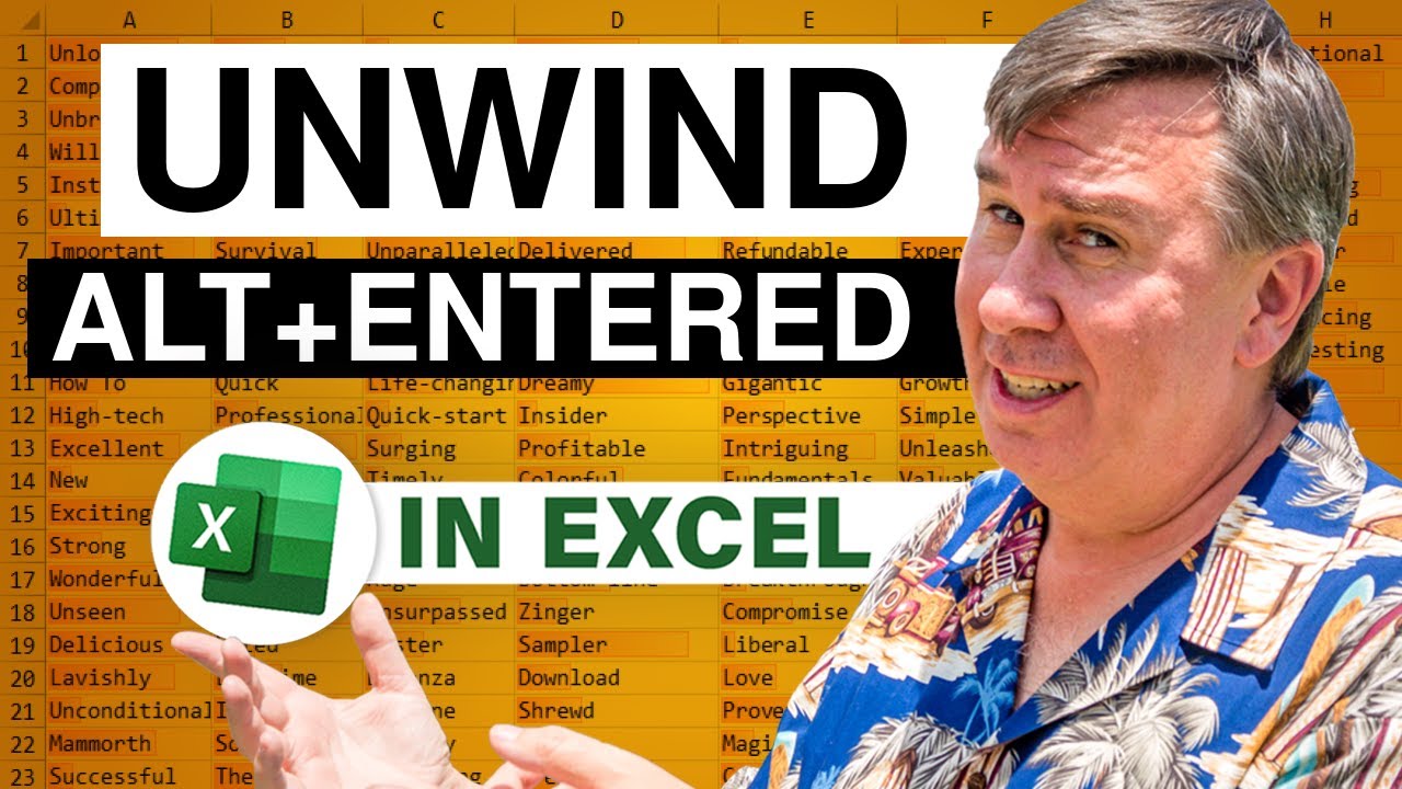 Learn Excel Bob Umlas Unwind Alt Enter In Cell Podcast 1837 YouTube learn-excel-bob-umlas-unwind-alt-enter-in-cell-podcast-1837-youtube