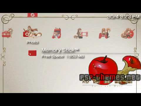 PSP Theme Spice and Wolf Apple Theme by RS PSP-Themes.NET - YouTube