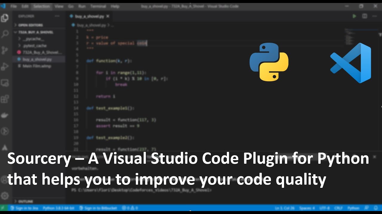 Sourcery A IDE Plugin For Python To Improve Your Code Quality YouTube sourcery-a-ide-plugin-for-python-to-improve-your-code-quality-youtube