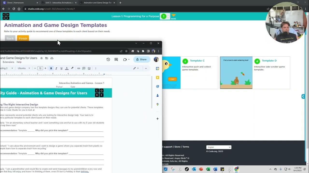 Code org Lesson 1 - Mr. B. - YouTube
