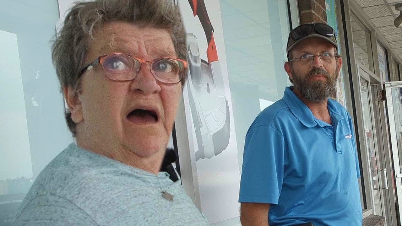 ANGRY GRANDMA PUBLIC PRANK! - YouTube