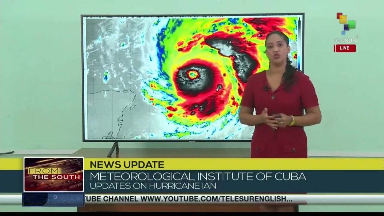 Meteorological Institute of Cuba updates on hurricane Ian - YouTube