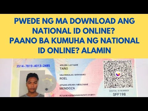 DIGITAL NATIONAL ID UPDATE:PWEDE NG E DOWNLOAD ANG NATIONAL ID? PAANO ...