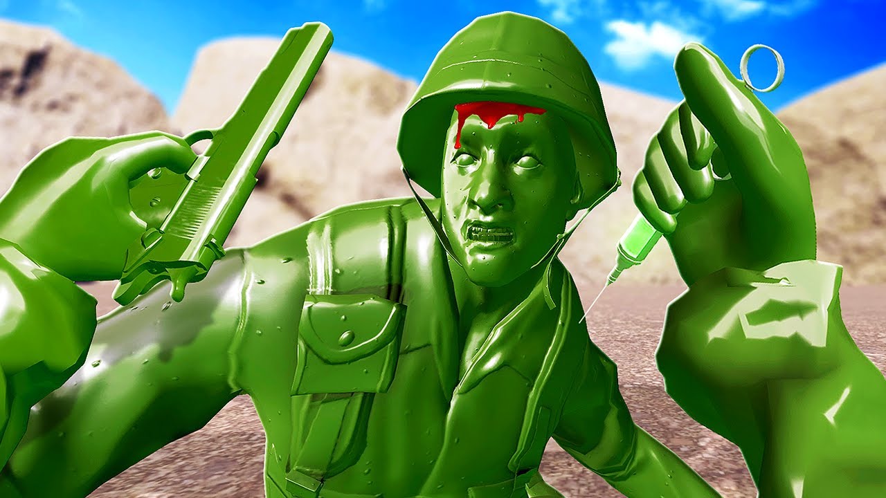 SAVING Toy Soldiers with Syringe - Plastic Battlegrounds VR - YouTube