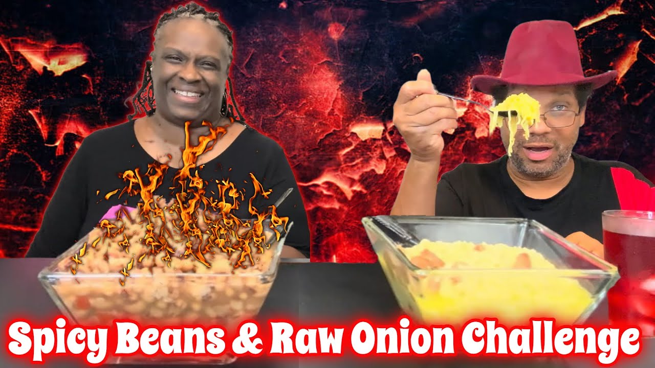 Eating GIANT Spicy Bean Bowl with RAW Onions Challenge! by ...