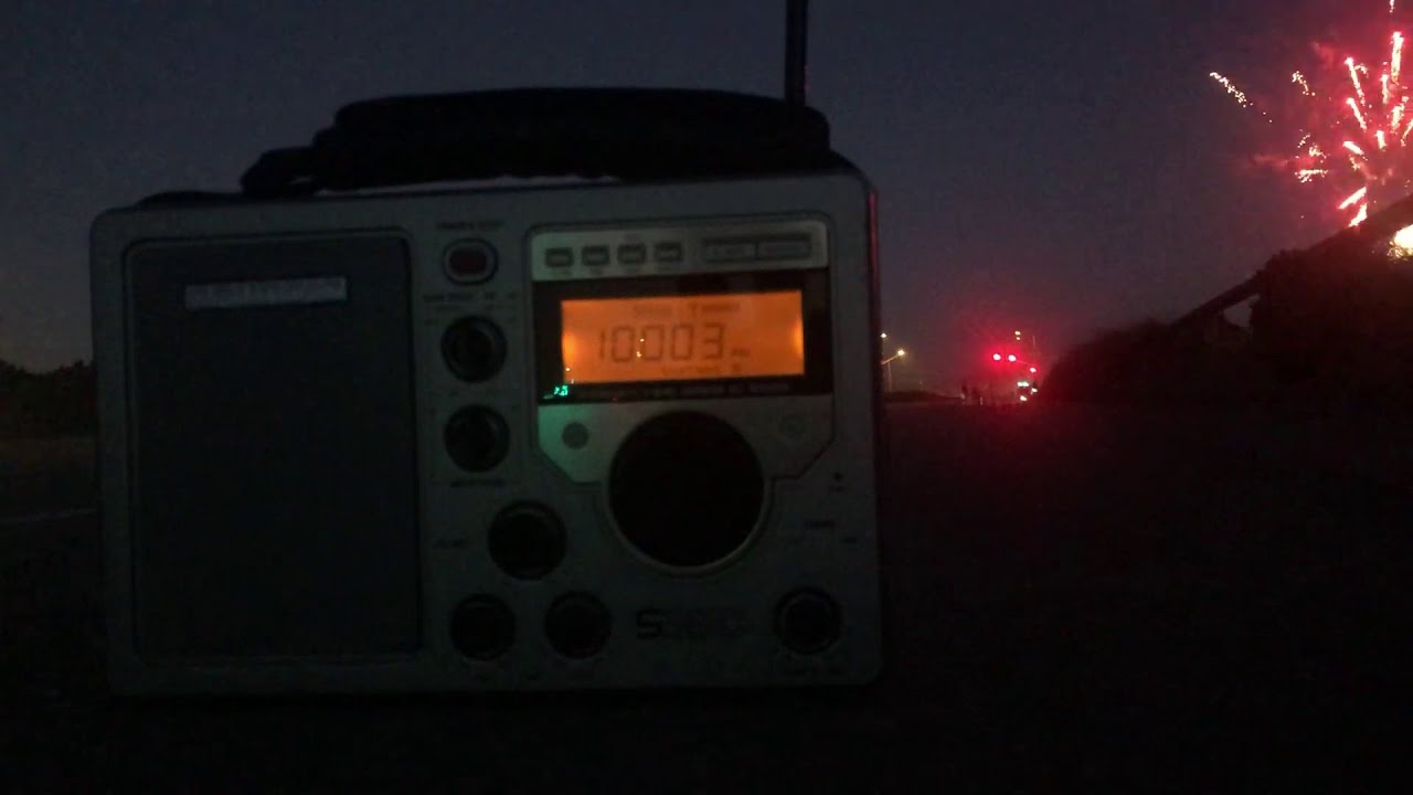 WWV and WWVH, ~10 MHz from San Francisco, California -- 4:06, 5 Jul ...