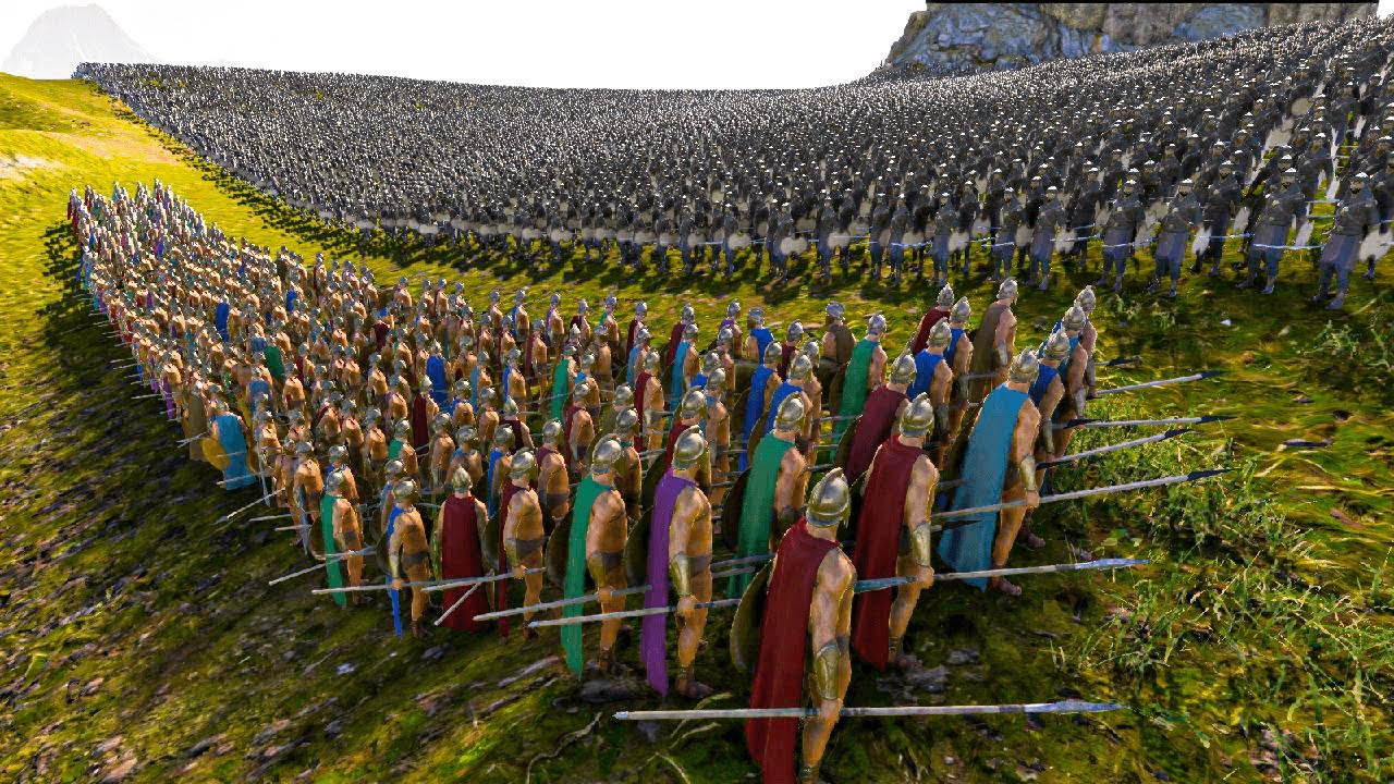 300 Legendry Spartan Defeat 1,313,111 Persian Immortals? - UEBS 2 - YouTube