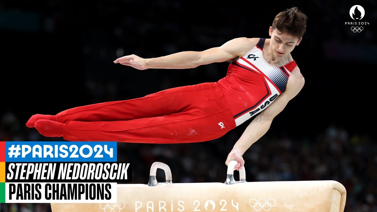 Stephen Nedoroscik's bronze medal pommel routine! 🤸| Paris Champions ...